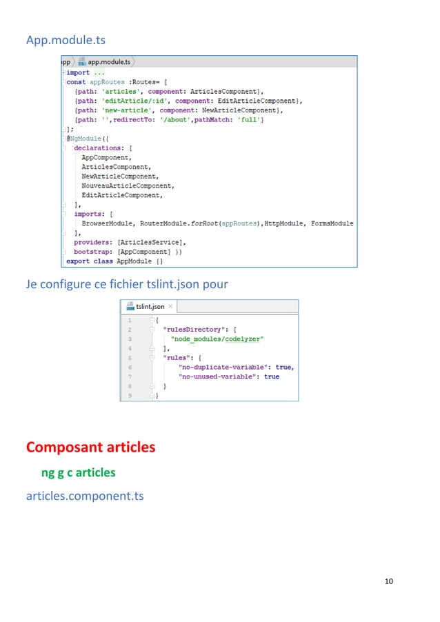 Rapport Application Web Spring Bootangular4 Et Mobileionc3 Gestion Des Articles Pdf 