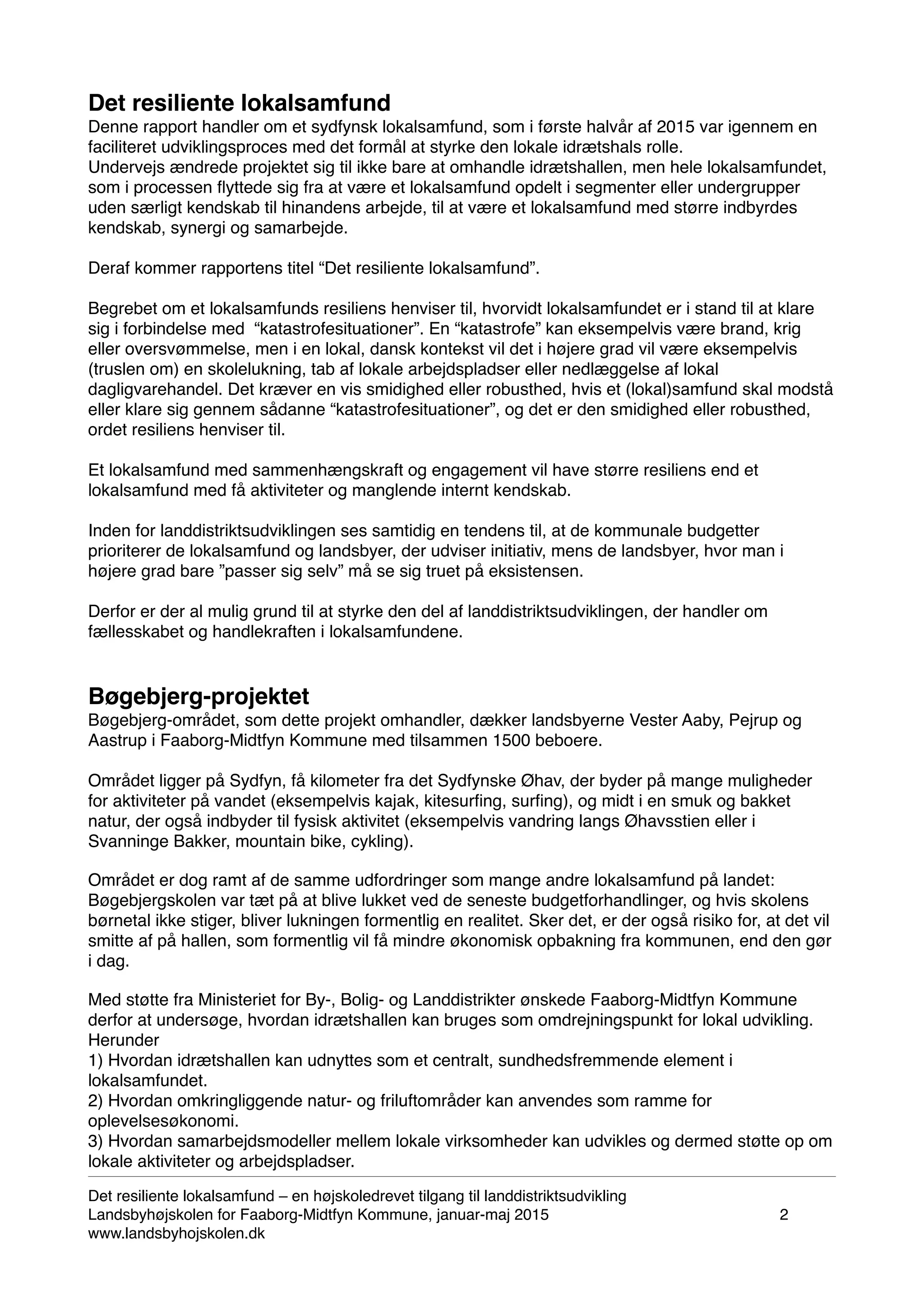 Det Resiliente Lokalsamfund | PDF