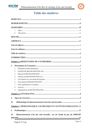DIMENSIONNEMENT D’UN BAC DE STOCKAGE D’EAU ANTI INCENDIE : CAS DE L ...