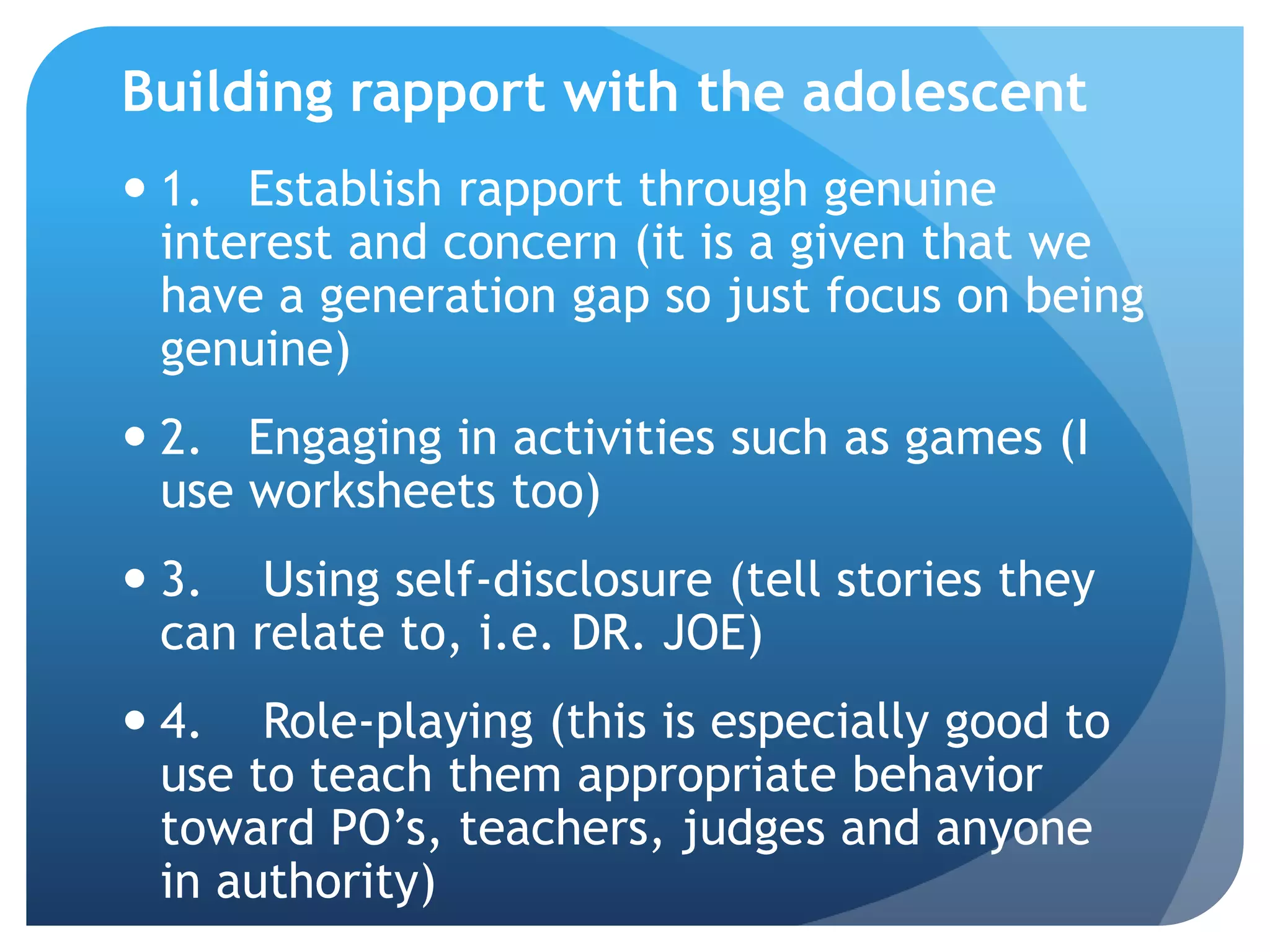 Rapport building | PPT