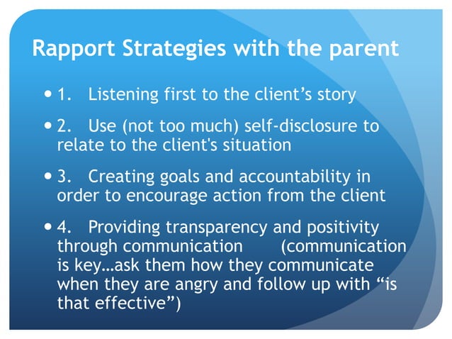 Rapport building | PPT