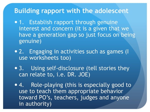 Rapport building | PPT