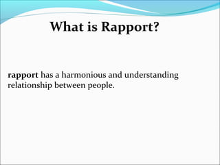 Rapport building | PPT