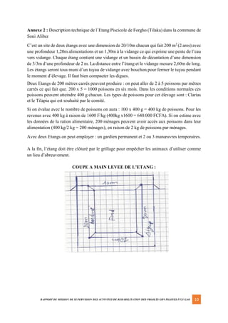 RAPPORT DE MISSION DE SUPERVISION DES ACTIVITES DE REHABILITATION DES ...