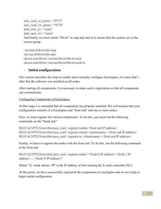 Rapport eucalyptus cloud computing | PDF