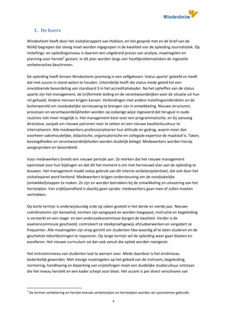 Rapport herstelplan windesheim | PDF