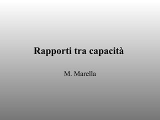 Rapporti tra capacita' | PPT