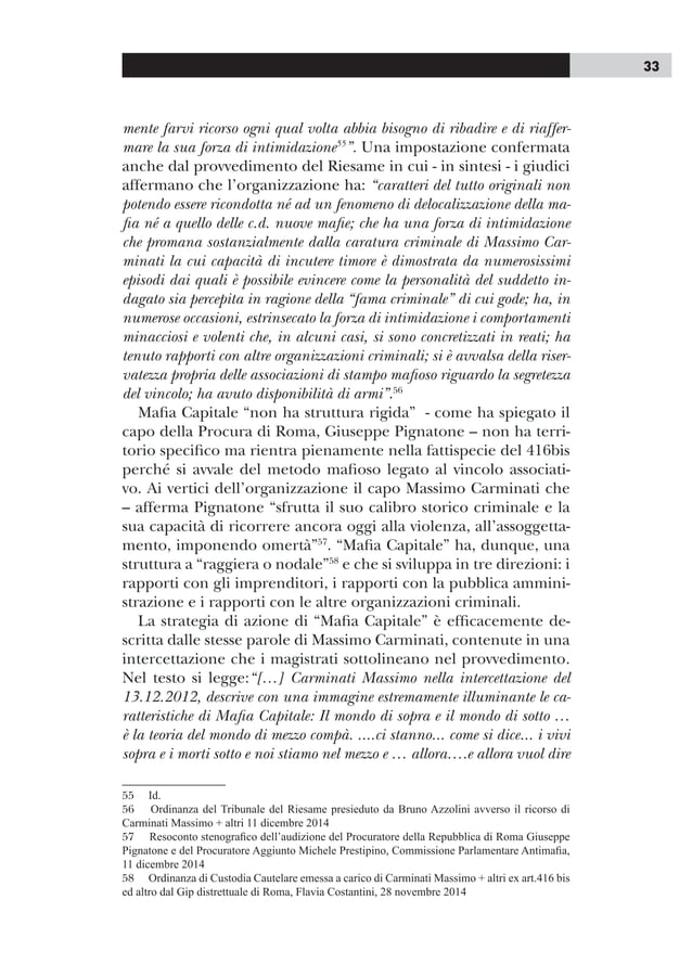 Regione Lazio: il rapporto sulle mafie | PDF