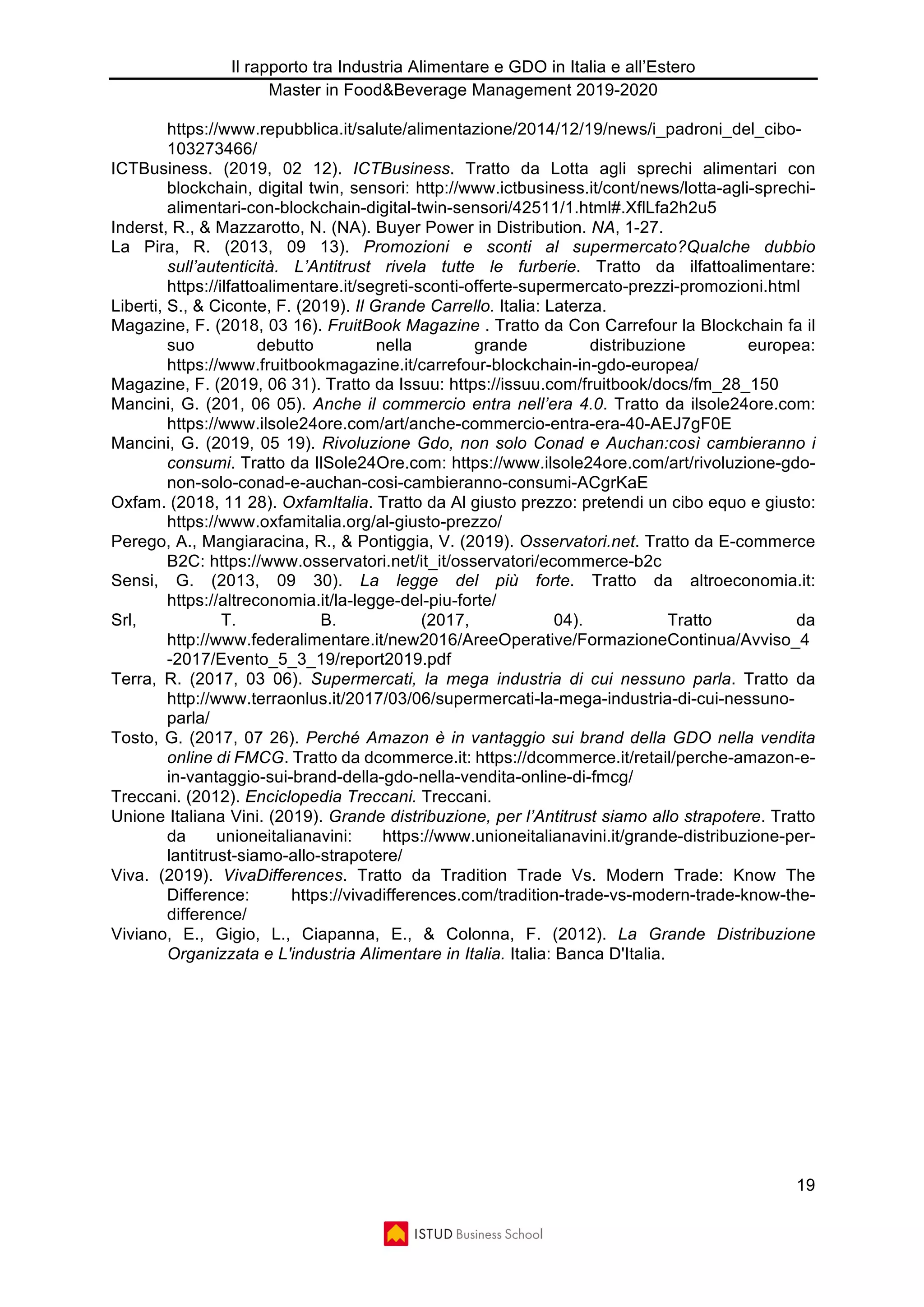 Rapporto tra GDO e industria alimentare | PDF