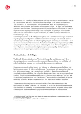 Rapport om utnamningspolitiken | PDF