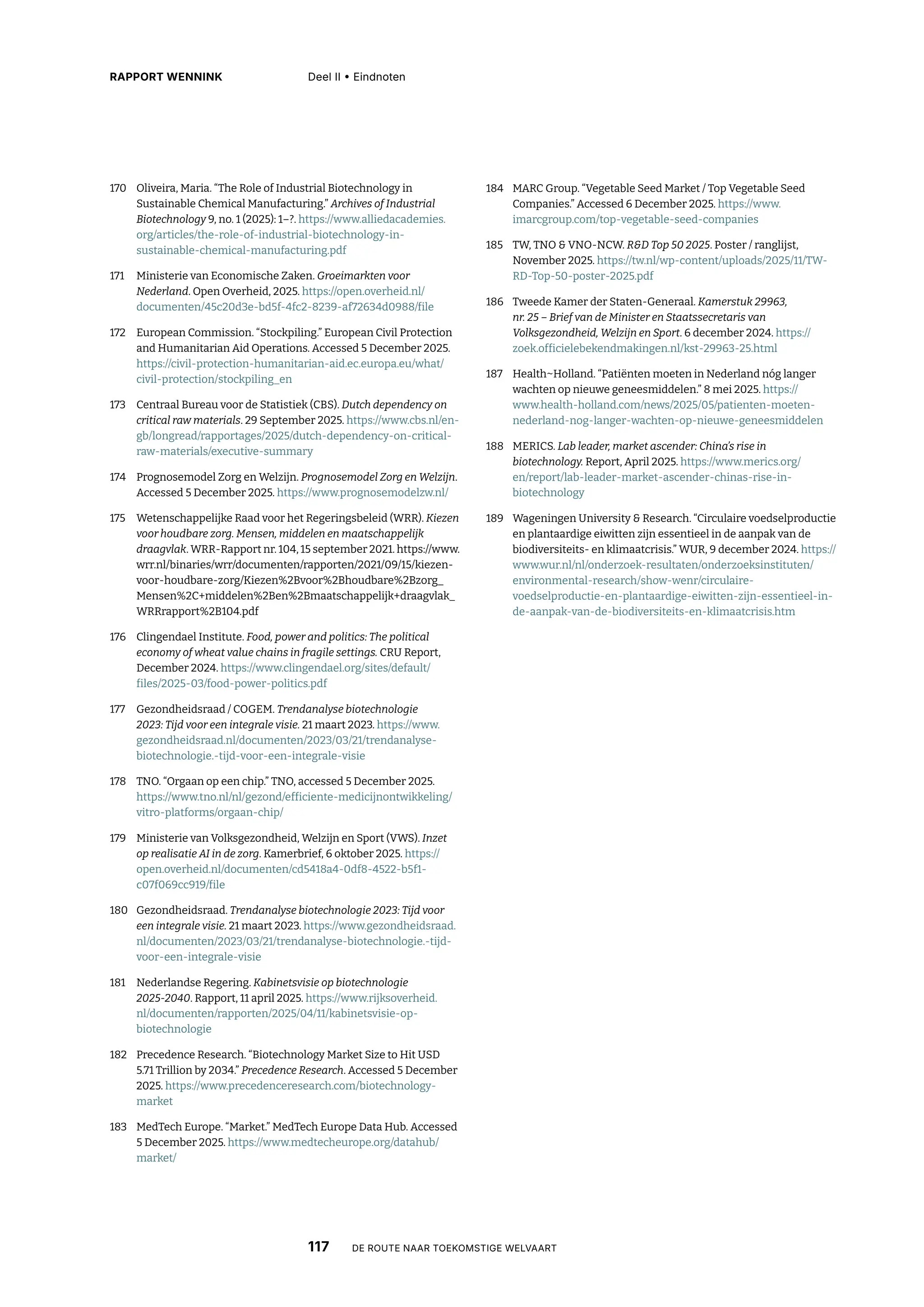 Example EU/NL Disease: Rapport Wennink 12december2025 | PDF