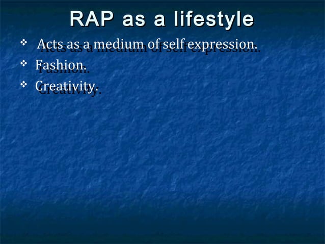 RAP MUSIC AND ITS IMPACT ON SOCIETY | PPT