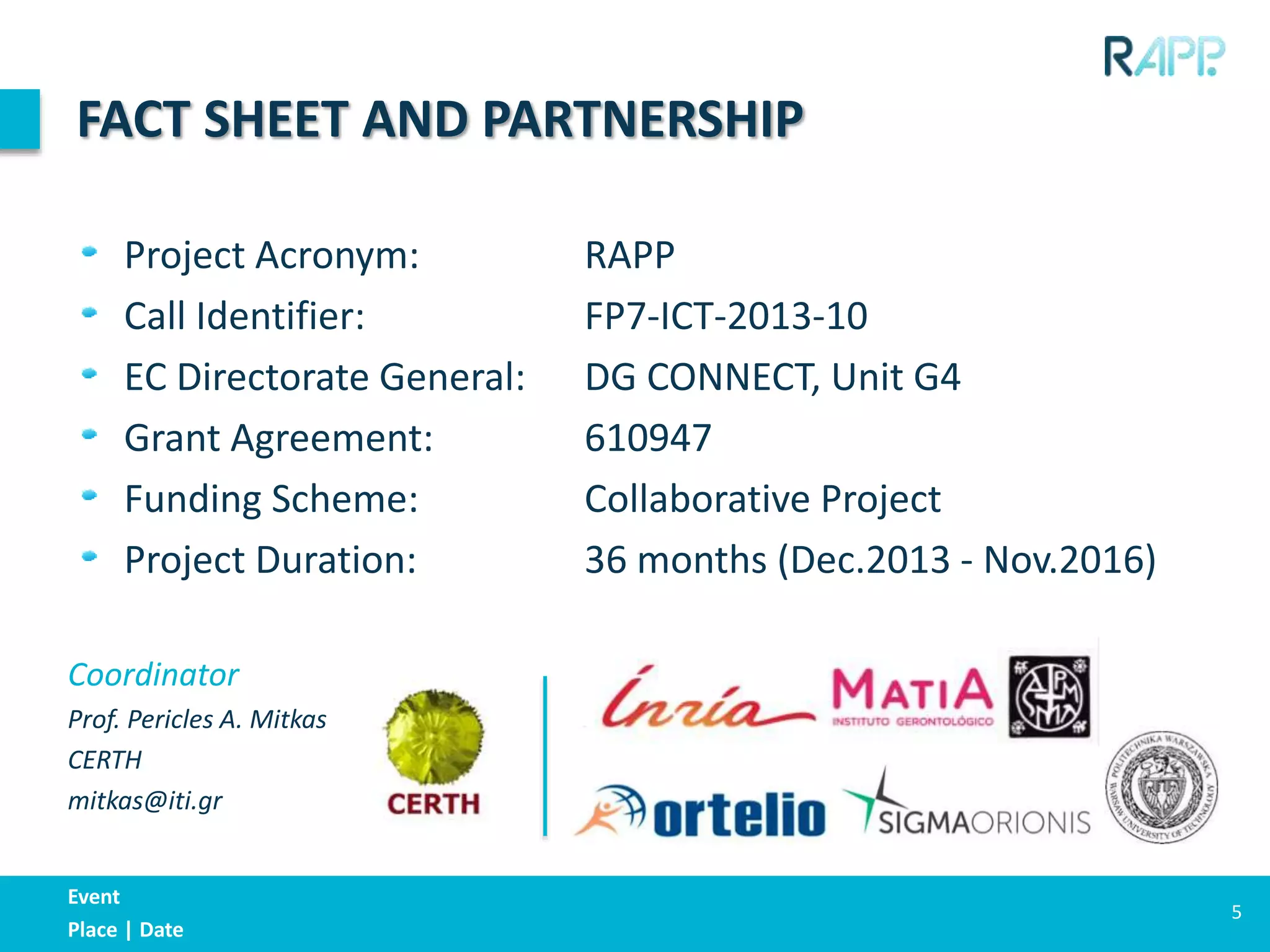 RAPP project presentation | PDF