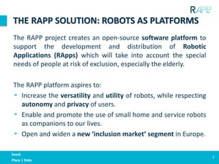 RAPP project presentation | PDF