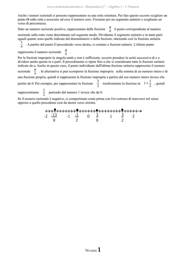 Rappresentazione razionali sulla retta | PDF
