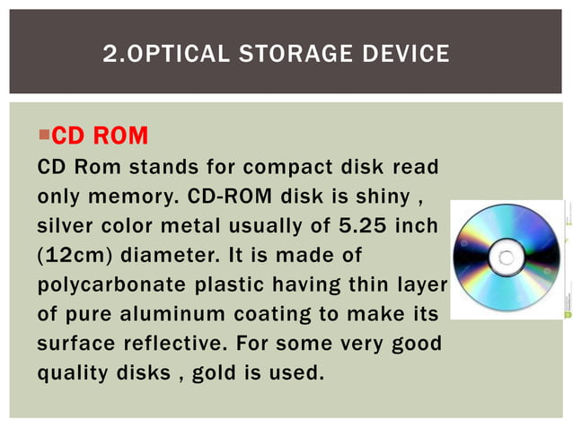 secondary storage devices | PPTX