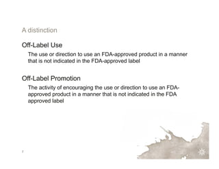 Avoiding Off-Label Promotion | PPT
