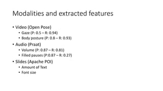 Automatic Feedback for Oral Presentations | PPT | Free Download