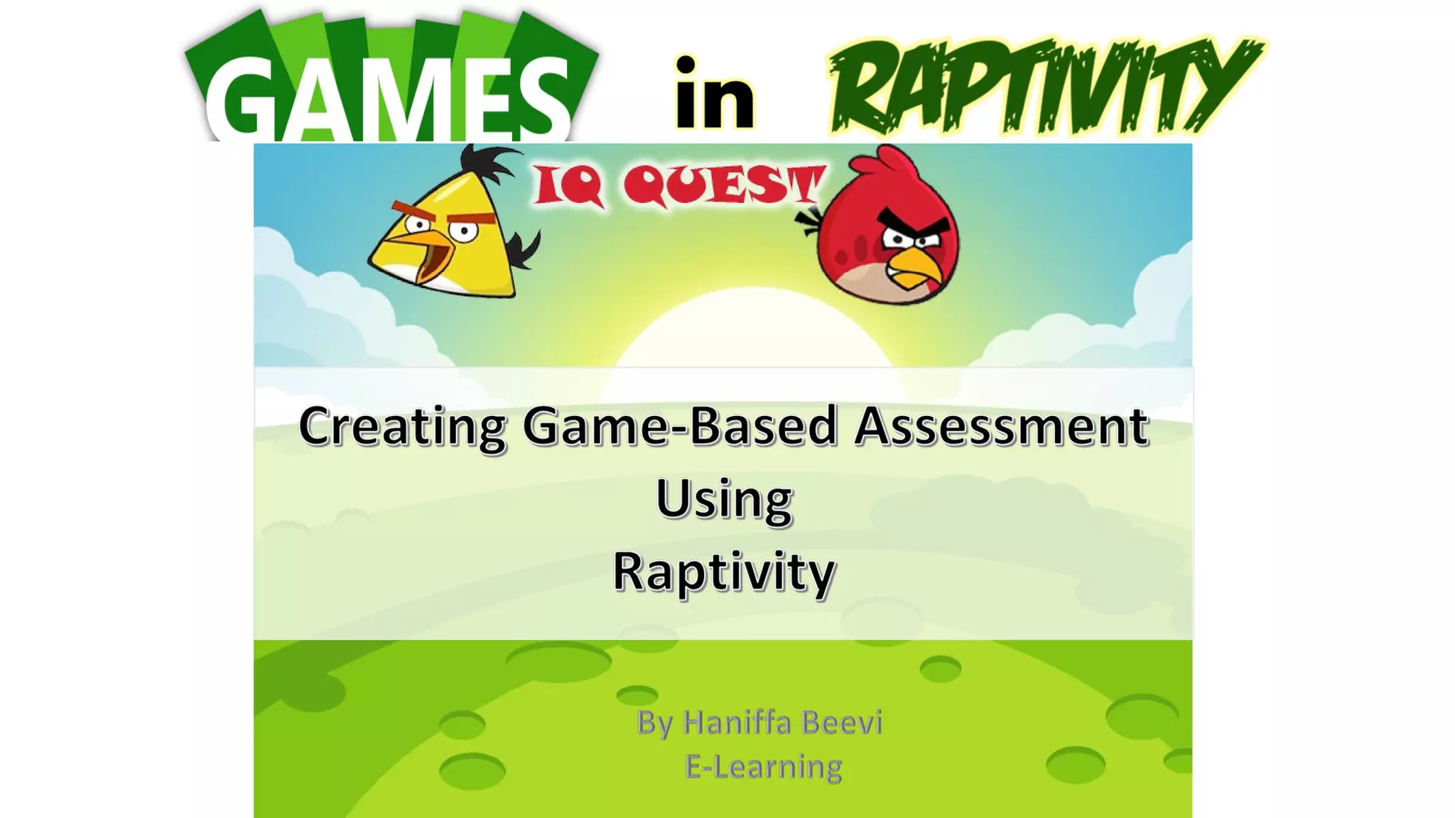Creating Game-Based Assessment using Raptivity | PPT