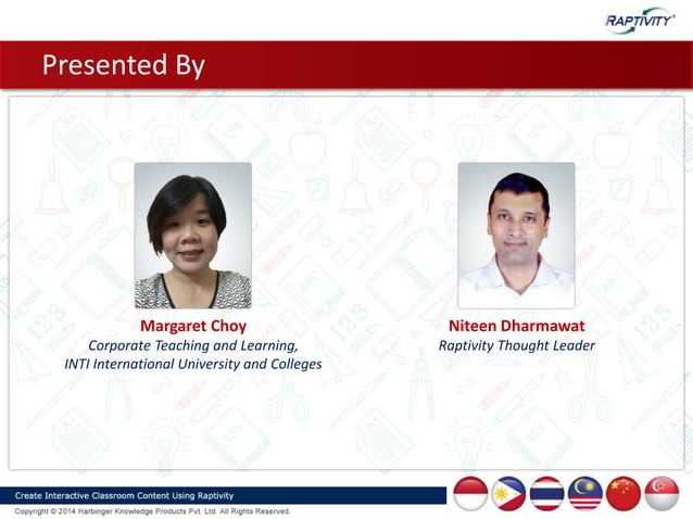 Webinar Presentation - Create Interactive Classroom Content Using Raptivity - 20th May | PPT