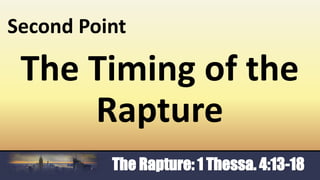 The Rapture: Hungering for Jesus' Return for His Church | PPTX