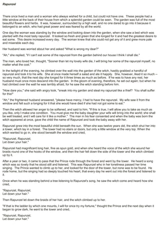 Rapunzel | DOCX