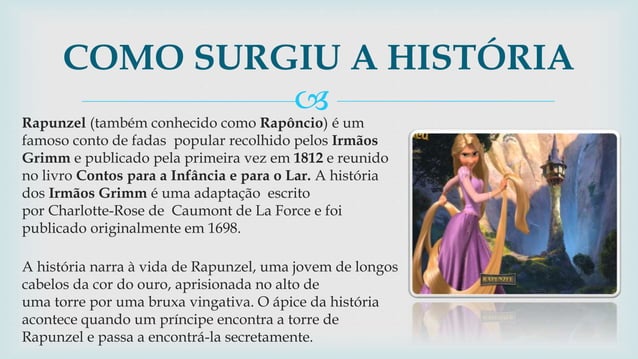 O Conto de Rapunzel | PPTX