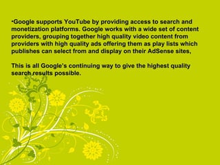 Google and YouTube | PPT