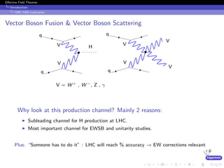 Study of VBF/VBS in the LHC at 13 TeV and available tools | PPT