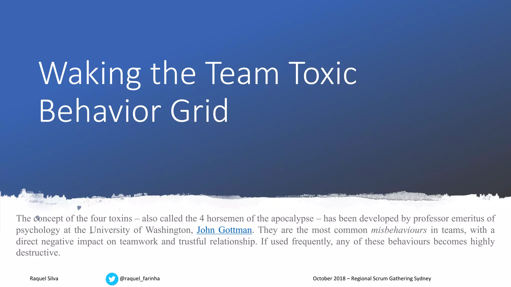 The Four Horseman of Toxic Behaviour | PDF