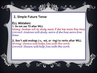 Raquel's PPT - Verb Tenses to Express Future Time | PPT