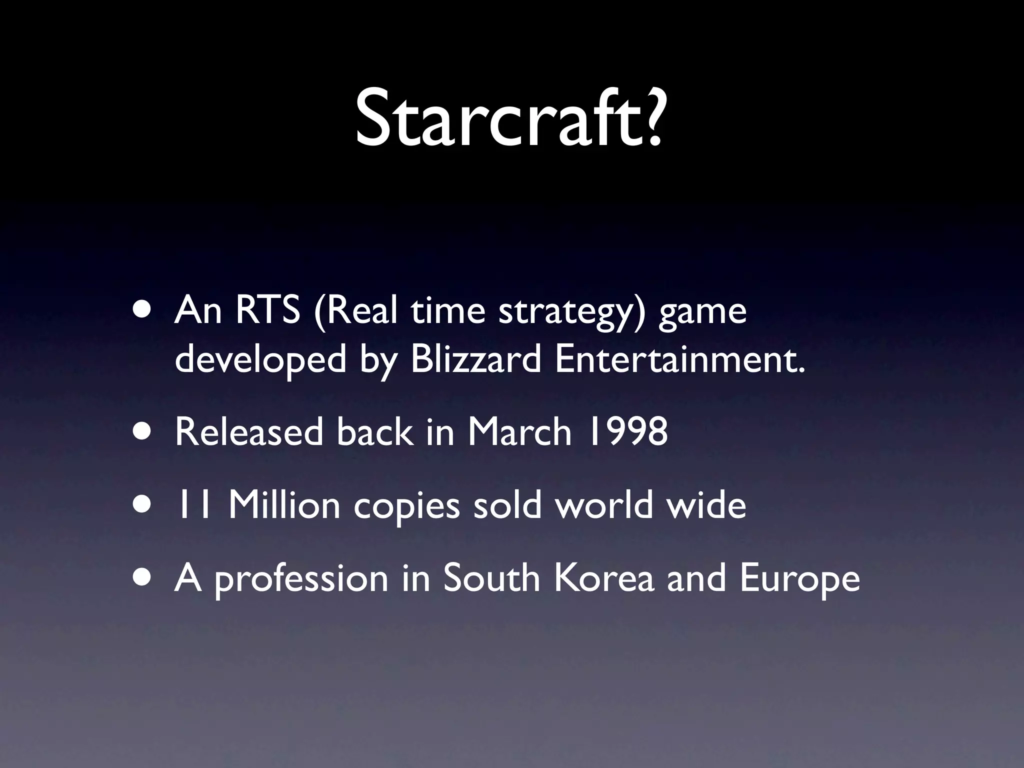 Life/Programming lessons from Starcraft | KEY