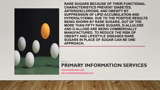 Rare sugars - database | PDF