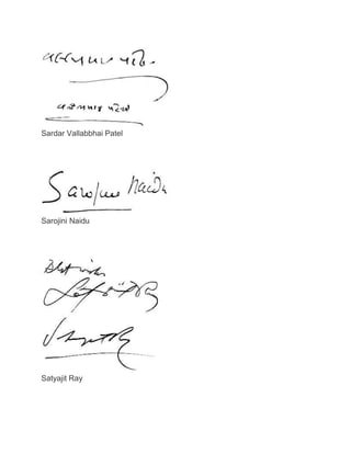 Satyajit Ray Signature