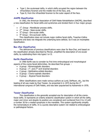 Fissuras de Tessier | PDF