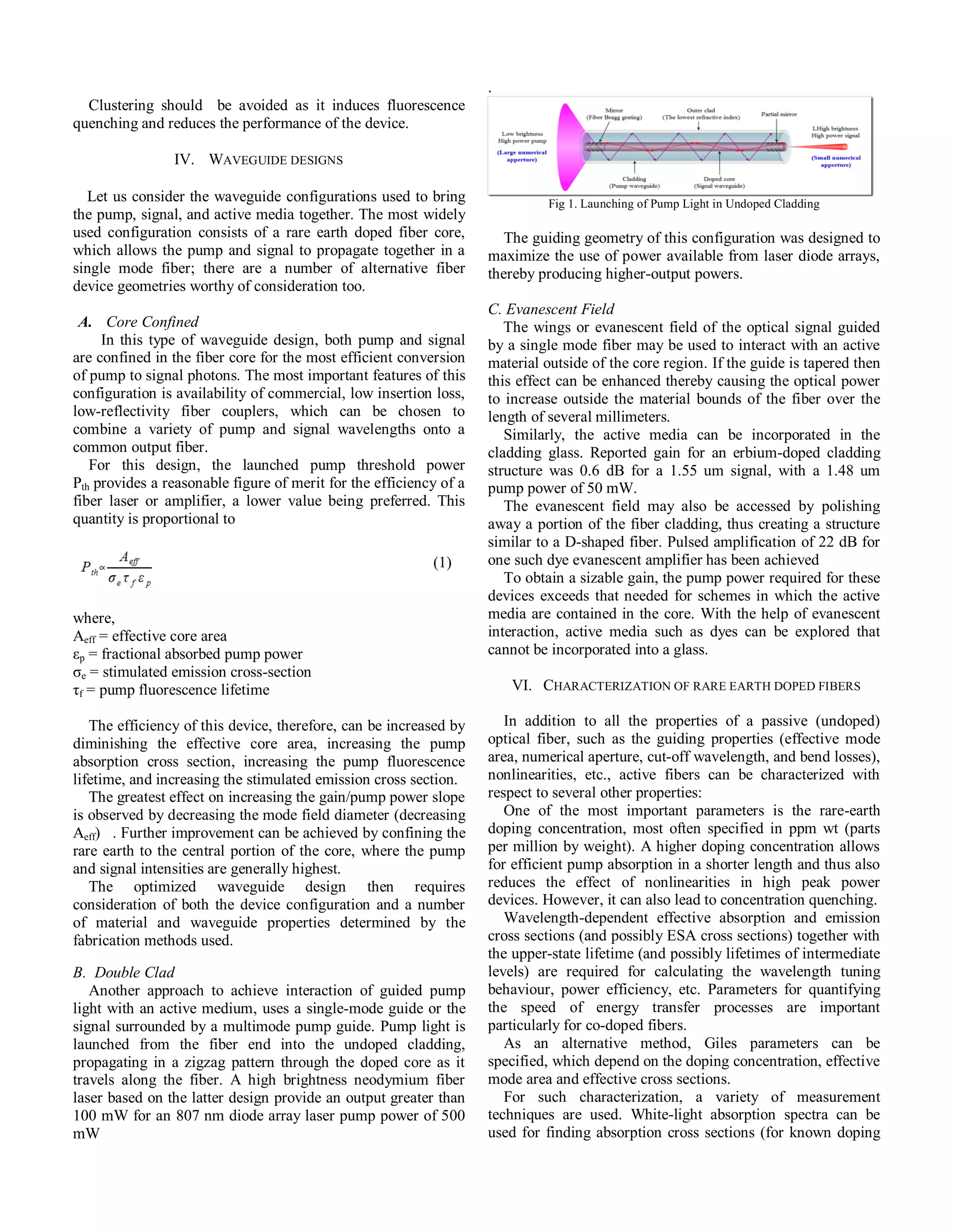 Rare earth doped fibers | PDF