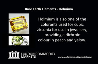 Rare earth elements holmium | PPT