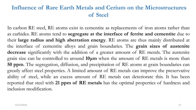 Rare earth elements and their properties and their applications in ...