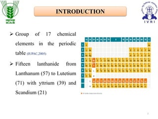 Rare earth elements in Animal nutrition | PPTX