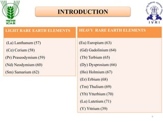 Rare earth elements in Animal nutrition | PPTX