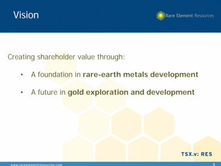 Rare Element Resources - June 2010 | PPT