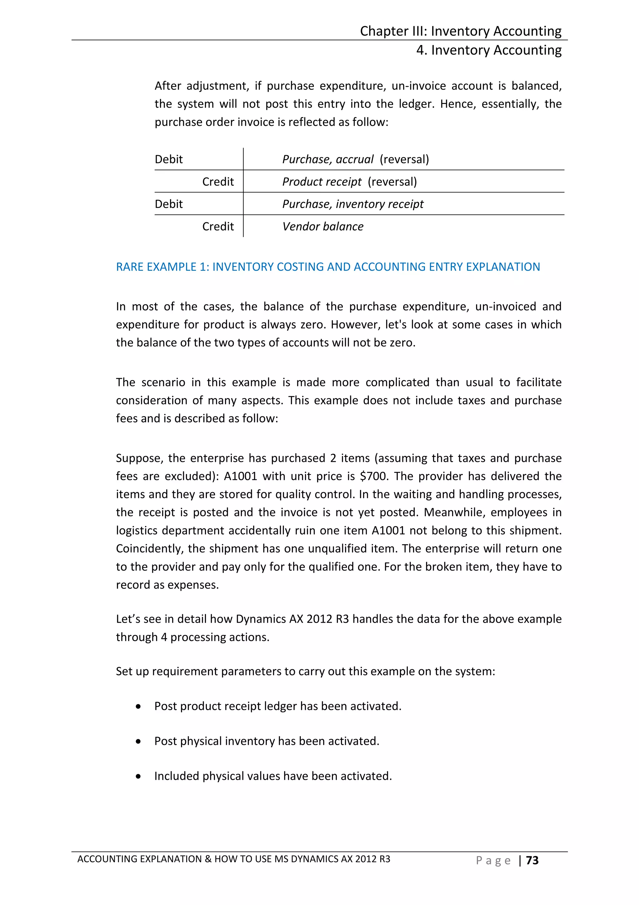 Inventory costing and accounting entry explanation | PDF