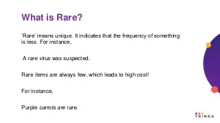 Rare Vs. Scarce- Know The Difference | PPTX