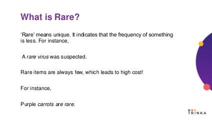 Rare Vs. Scarce- Know The Difference | PPTX