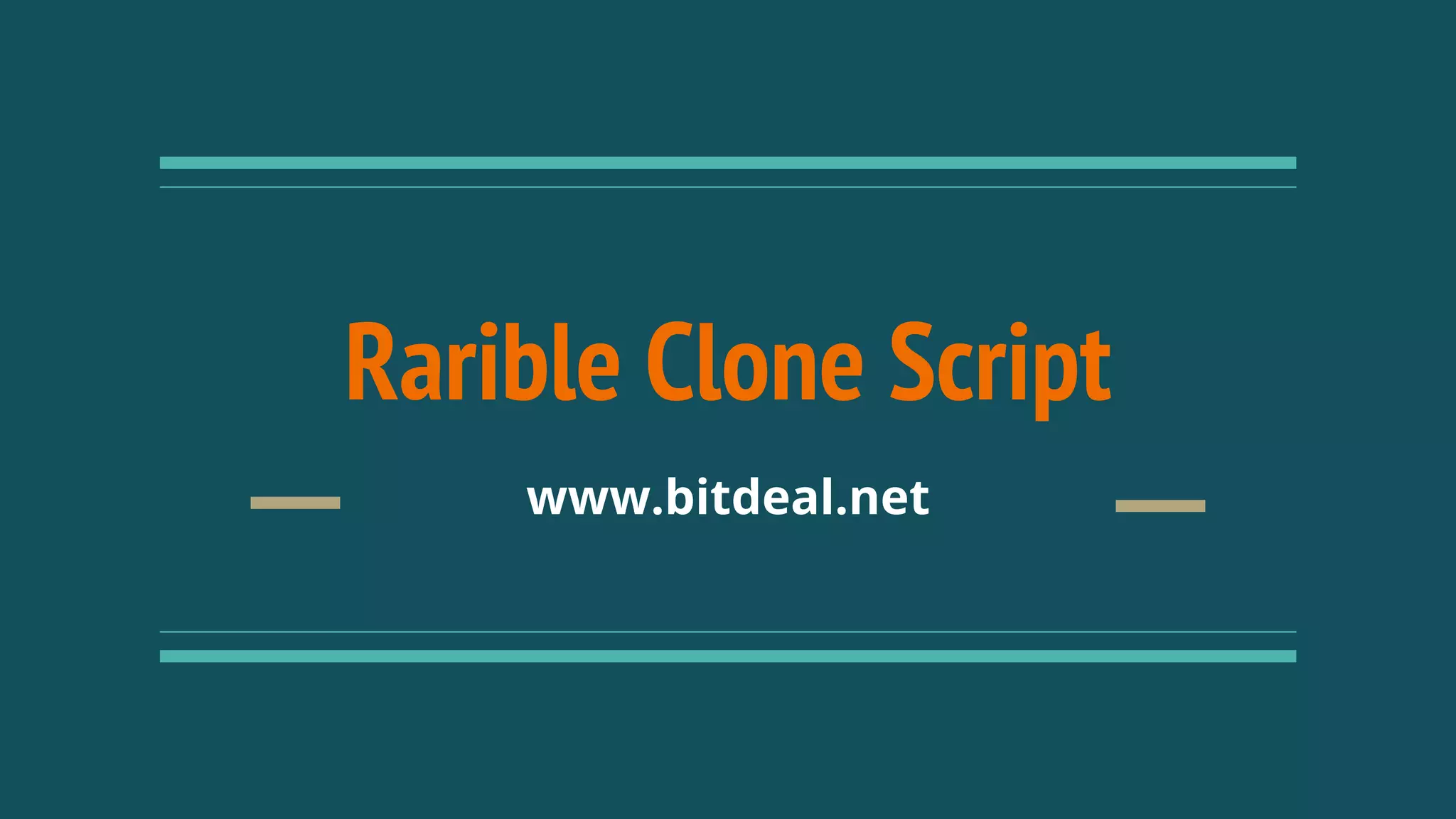 Rarible clone script | PPT