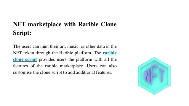 Develop a professional NFT marketplace like Rarible with Rarible clone script: | PPT