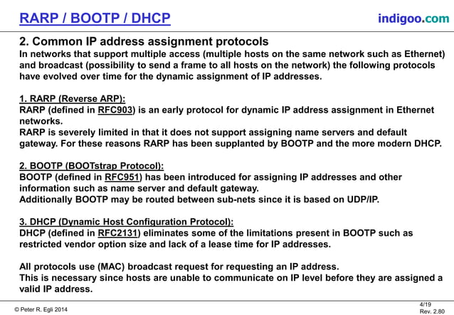 Rarp Bootp Dhcp And Pxe Protocols