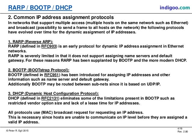 Rarp Bootp Dhcp And Pxe Protocols