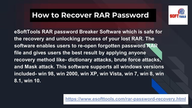 Esofttools Rar Password Recovery Software Ppt