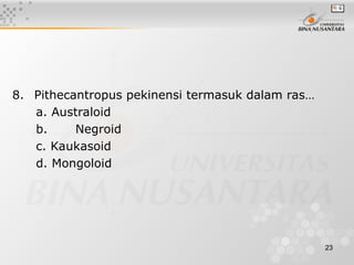 Jenis-Jenis Ras di Indonesia (Pend.Pancasila) | PPT